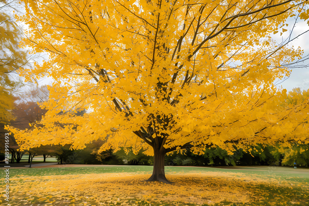 Ginkgo (Ginkgo biloba) - China - Ginkgo trees are ancient and unique ...