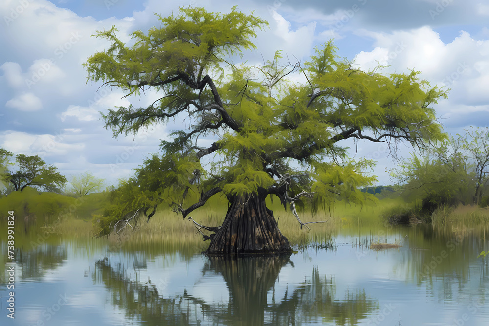Mexican cypress (Taxodium mucronatum) - Mexico - Also known as ...
