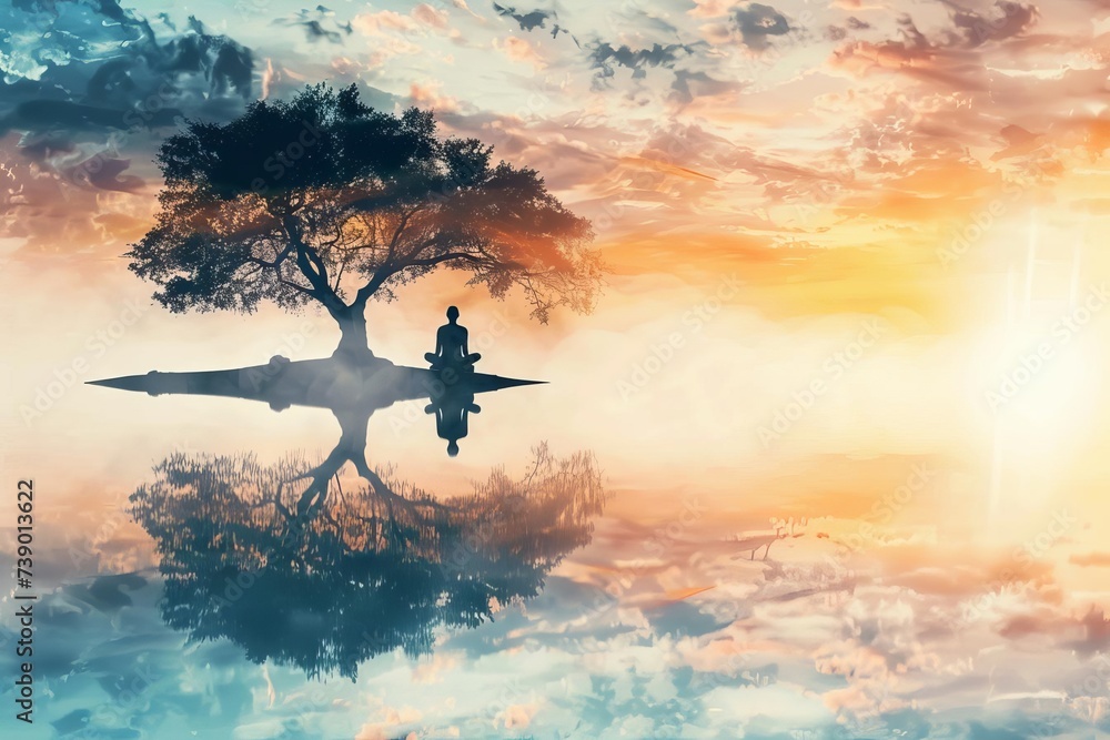 Visualization of mindfulness and self-reflection impact With a person ...