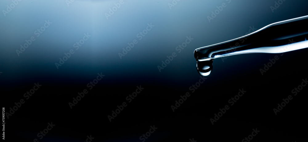 Water droplets macro science experiment,Liquid drop from laboratory ...