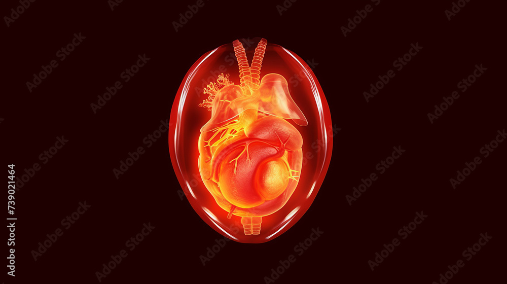 fetus heart shape womb graphic pregnancy embryo science accurate foetus ...