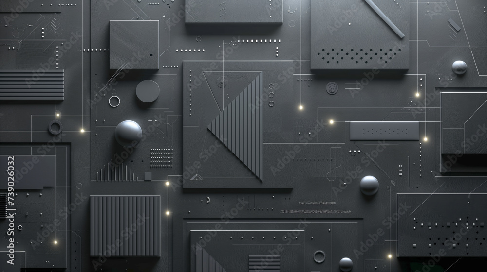 Dark high tech background black anodized metal texture abstract ...