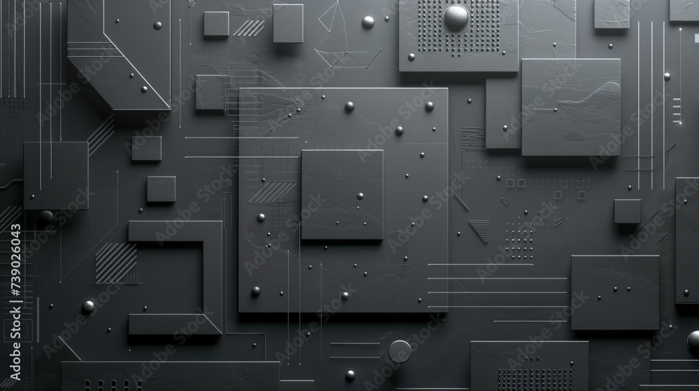 Dark high tech background black anodized metal texture abstract ...