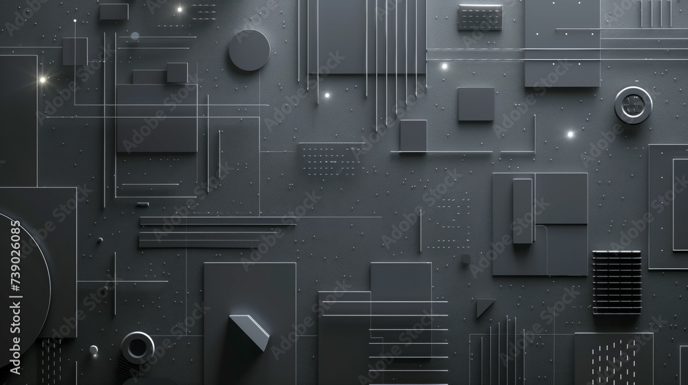 Dark high tech background black anodized metal texture abstract ...