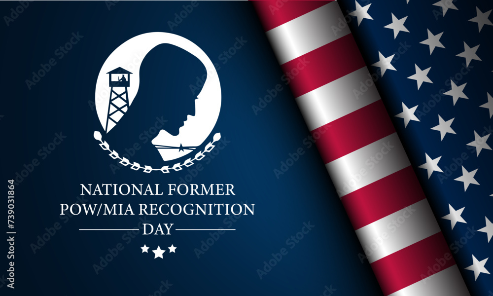 National Former POW MIA Recognition Day Background Vector Illustration ...