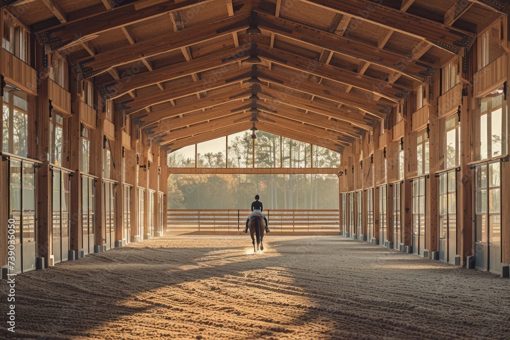 Professional Photography of a Horse and Rider Practicing Their Skills ...