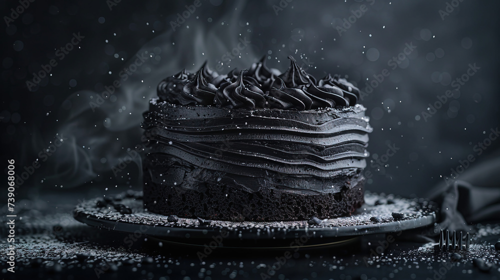 Indulge in the rich elegance of our black cake. Decadent layers, deep ...
