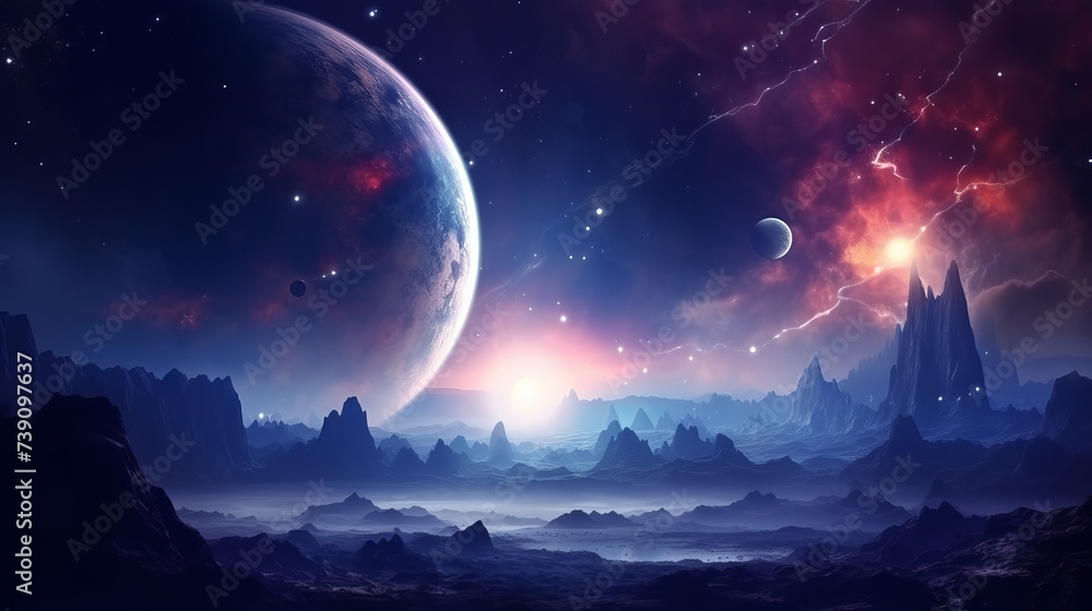 Deep space. Science fiction wallpaper, planets, stars, galaxies and ...