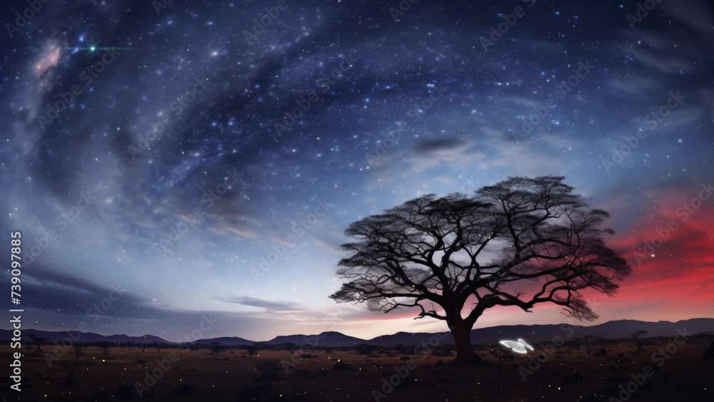 a breathtaking astrophotography image of galactic. beautiful night sky ...
