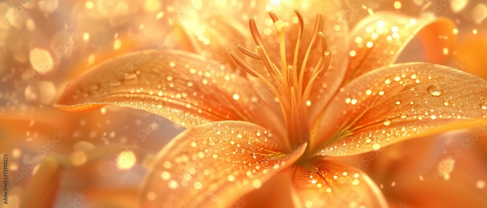 Aurora Blossom: The frosty allure of the Arctic illuminates tiger lily ...