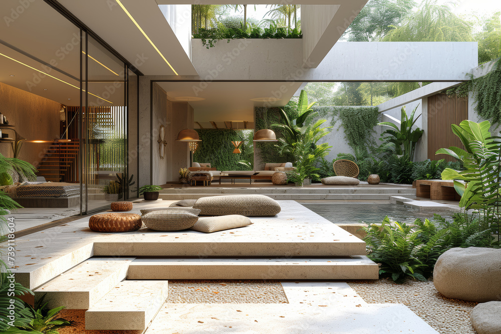 A residence with natural, non-toxic materials in construction ...