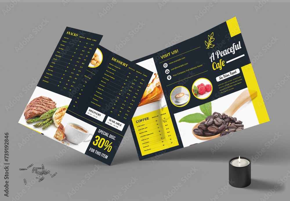 Cafe Menu Design Template Stock Template | Adobe Stock