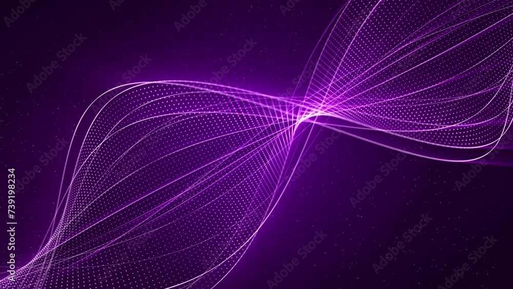 Seamless loop animation of abstract transparent structure made of ...