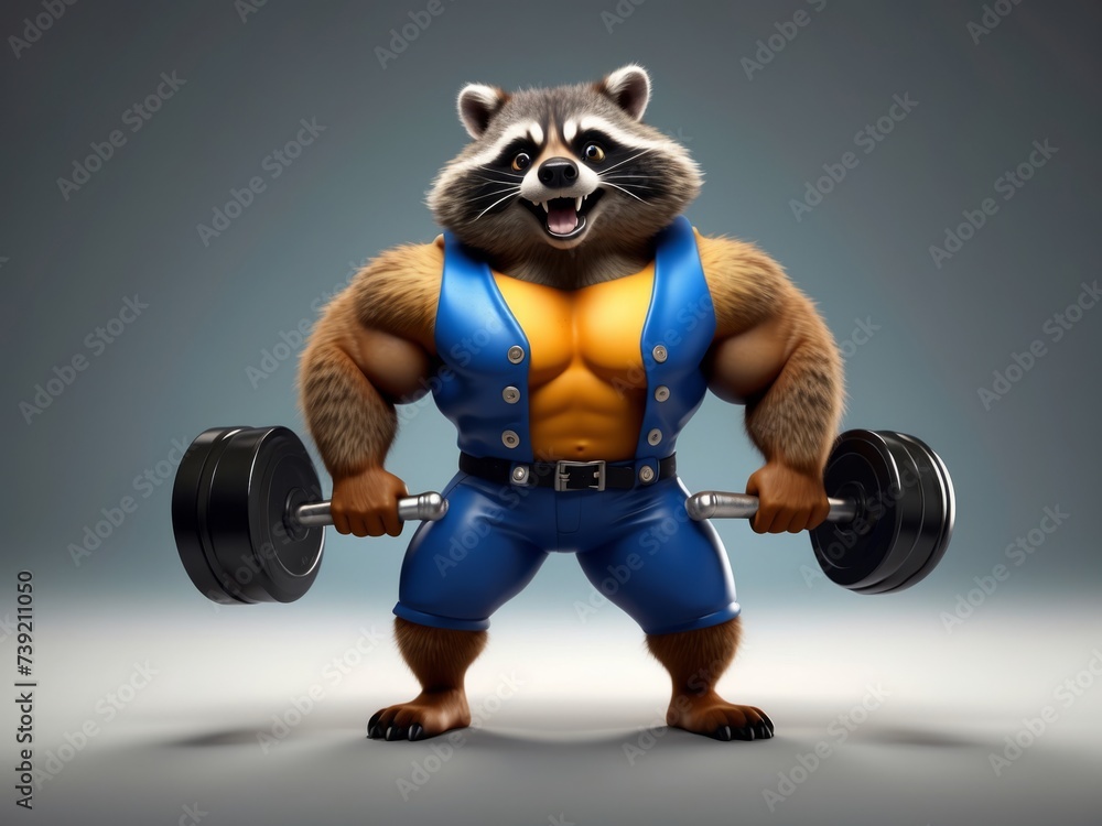 Classic bodybuilder archetype, featuring an unlikely yet amusing ...