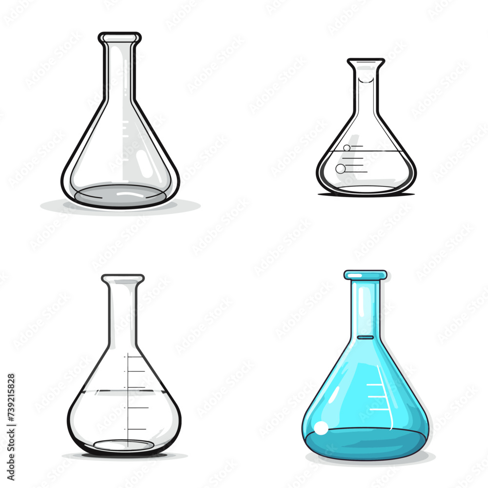 Lab Volumetric Flask (Volumetric Flask for Precise Volumes) simple ...