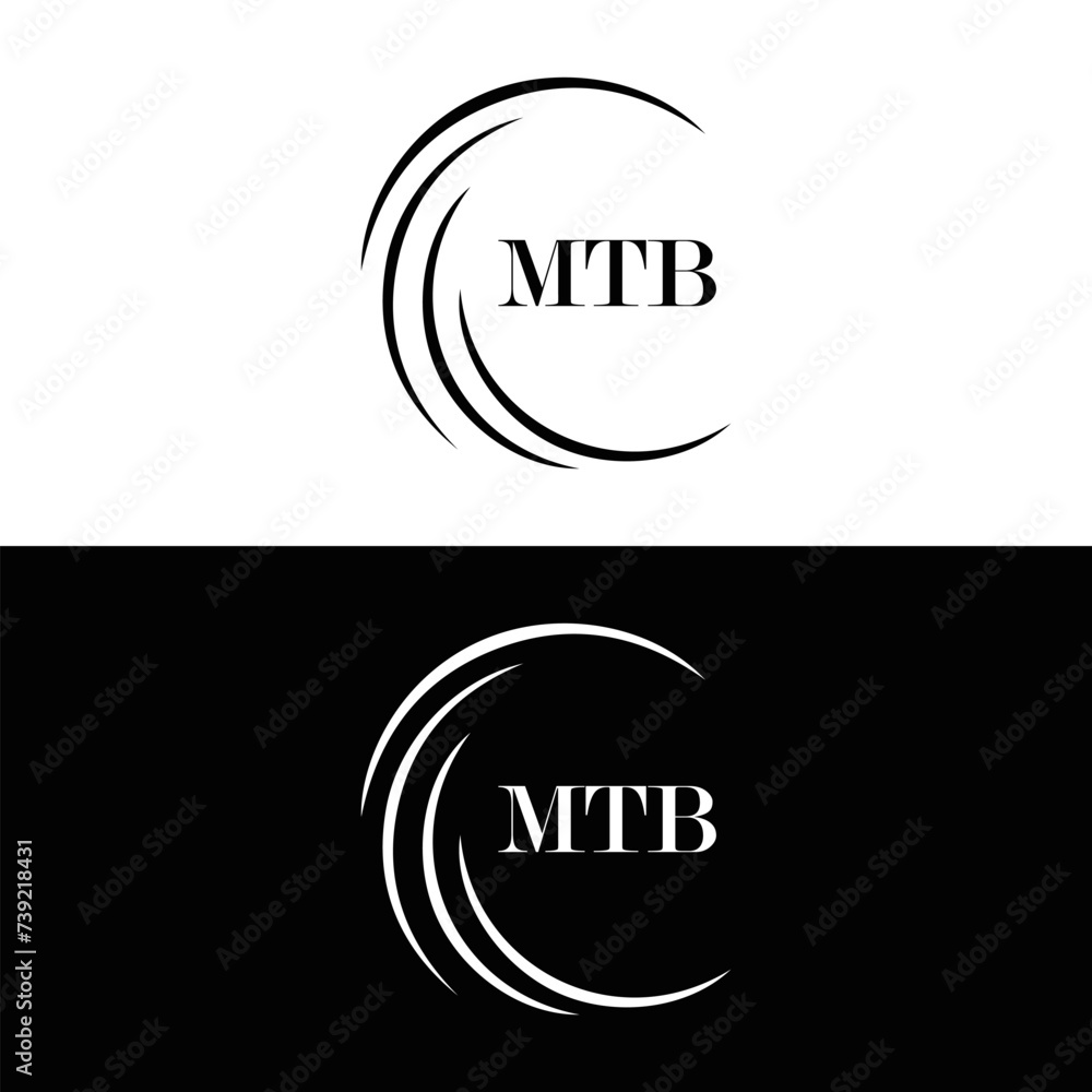 MTB logo. M T B design. White MTB letter. MTB, M T B letter logo design ...