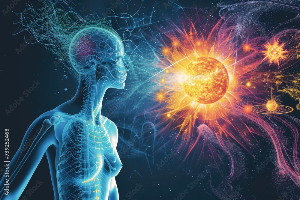 Diagram showing the potential connection between solar activity ...