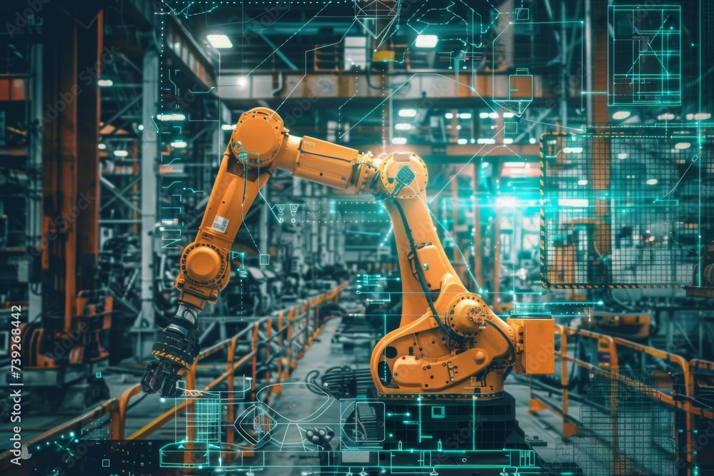 Robotic Arms in Automated Manufacturing 4.0 Process - Robotic arms in ...