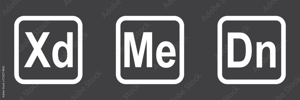 Adobe Creative Cloud icon set : Illustrator, Photoshop, Premiere Pro ...