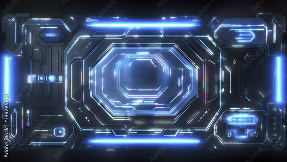 A complex interface that resembles something from science fiction ...