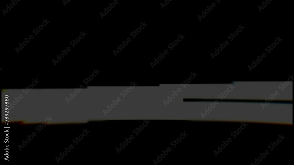 Glitch black and white lines and pixels with scanning effect ...