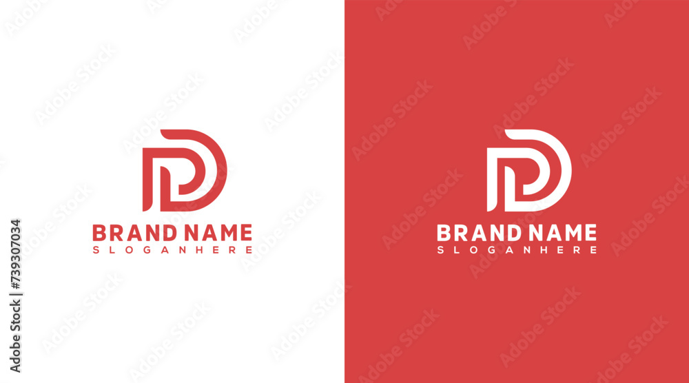 PD Letter Logo Design, PD icon Brand identity Design Monogram Logo DP ...
