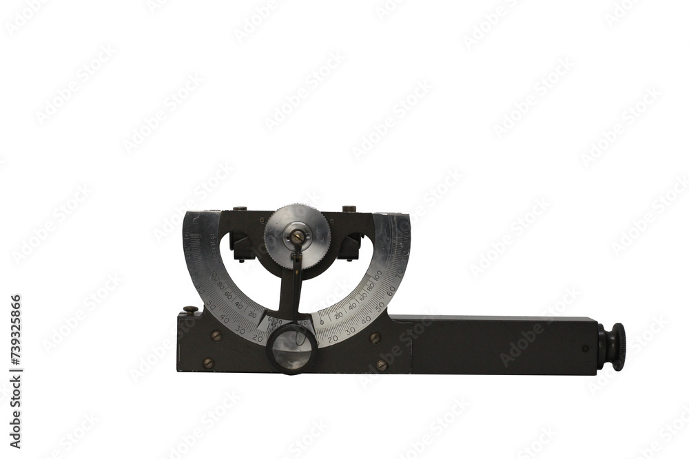 Vintage metal measuring instrument clinometer, inclinometer, for ...