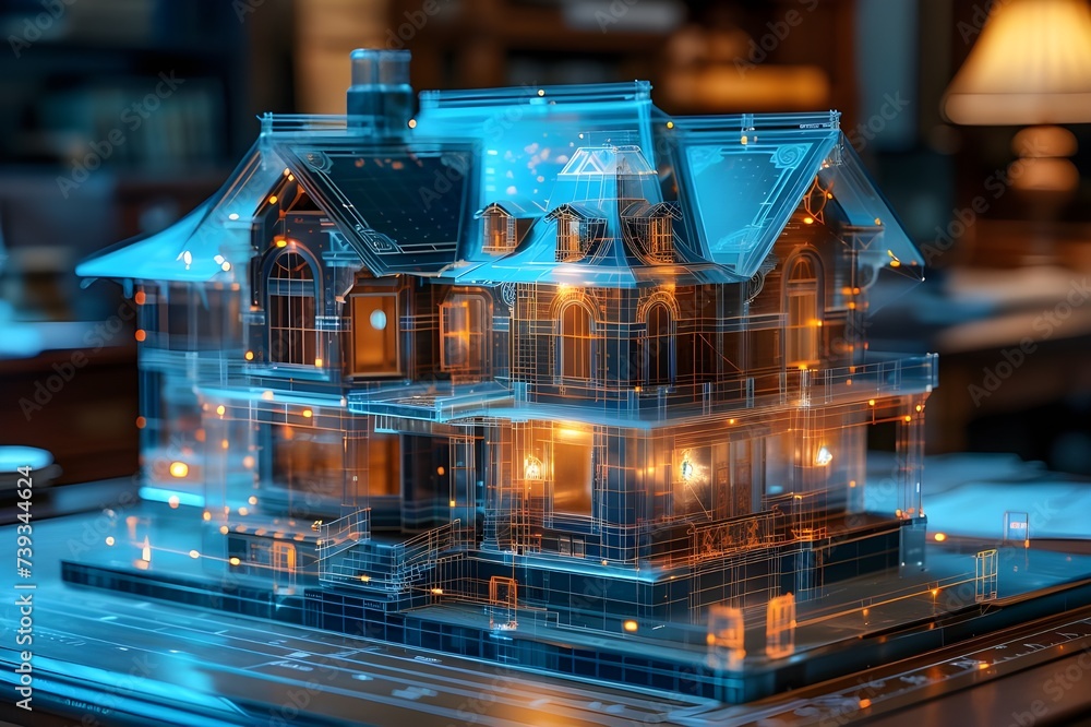 Use holographic technology to design building structures and houses in ...