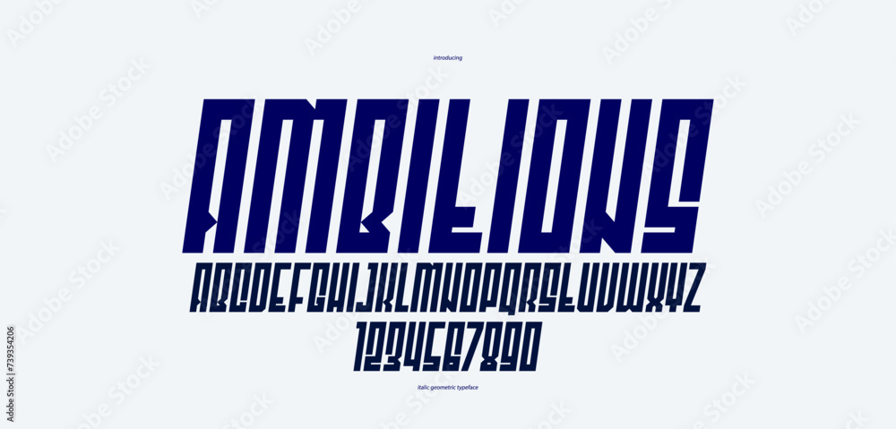 Urban tall massive geometric font for logos and emblems, minimal strong ...