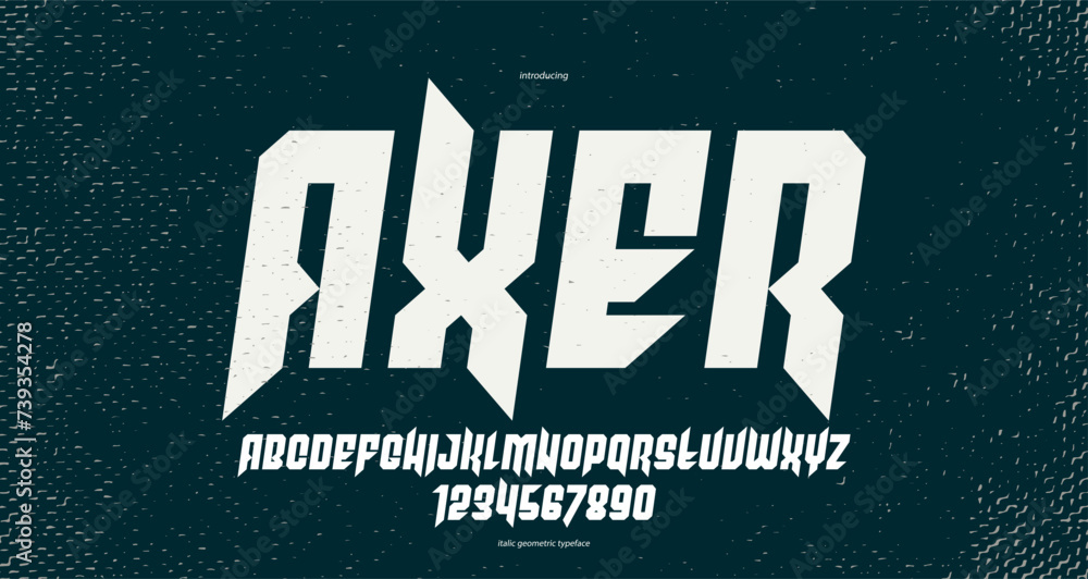 Poster Sharp and bold gothic font for logo creation of for headlines ...