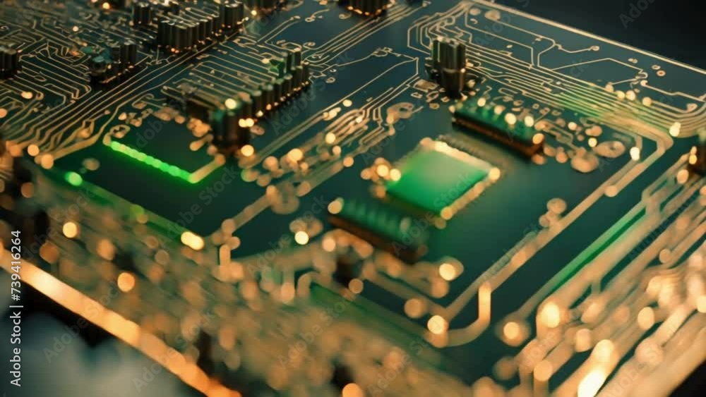The printed circuit board, serving as the core of an intelligent ...