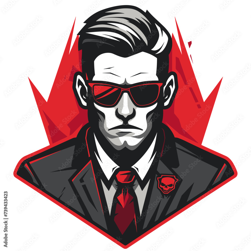 Mafia esport vector logotype, logo mafia, icon mafia, sticker mafia ...