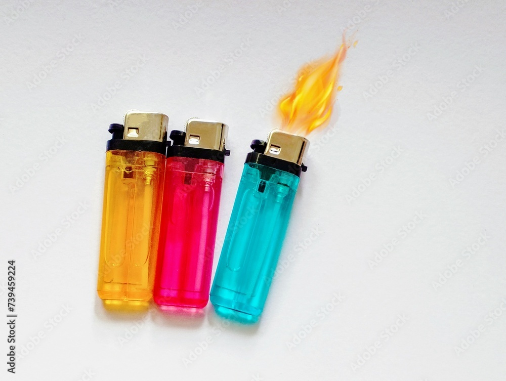 In the picture is the equipment used to start a fire using gas ...