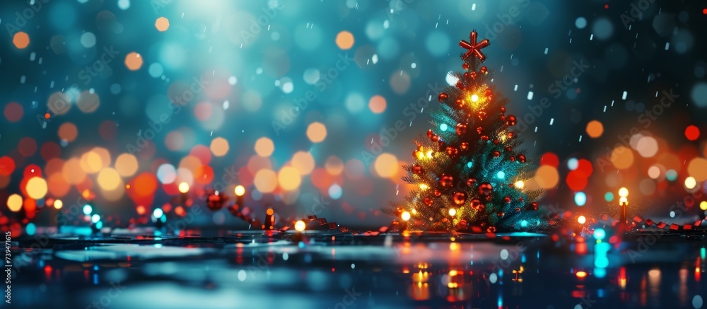 Sparkling Christmas tree wallpapers for high definition festive holiday ...