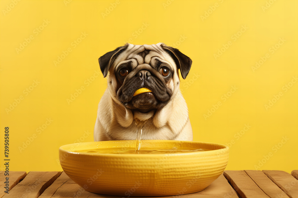 Lemon-Loving Pug Steals the Spotlight for the Ultimate Banner Image ...