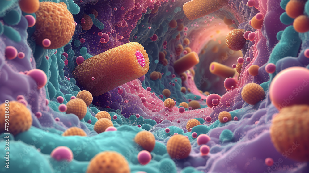 Foto de Microbial diversity in the gut and on body's surface shapes ...