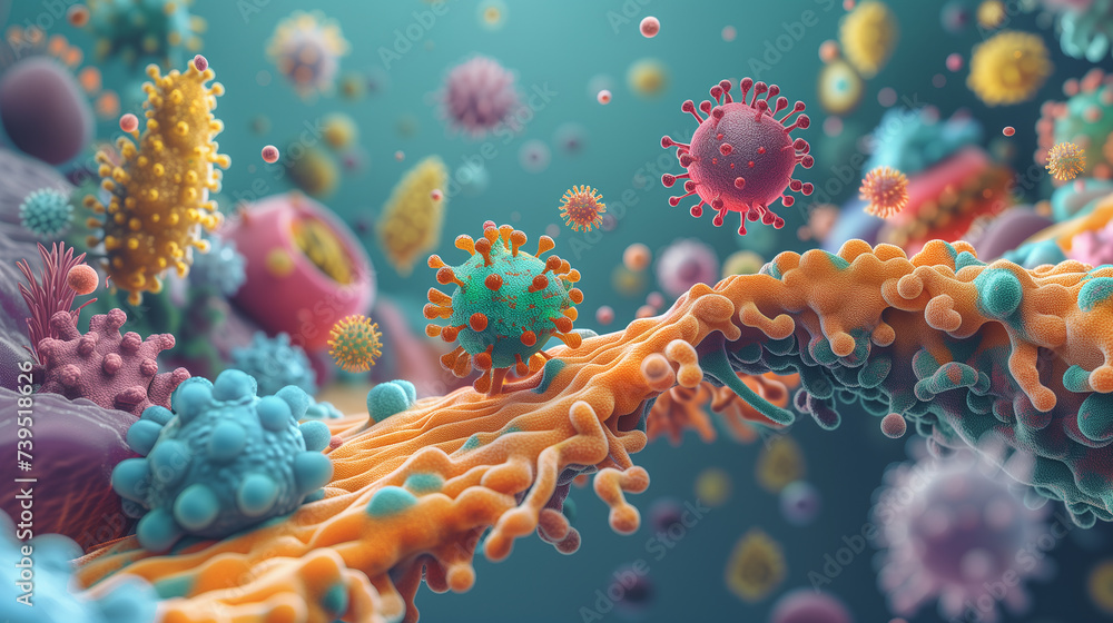 Diverse ecosystem of bacteria, viruses, and fungi thrives within the ...