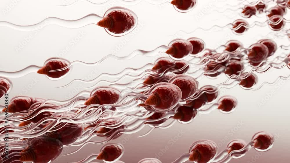 human Sperm Swim to Ovum Cell for natural fertilization and ...