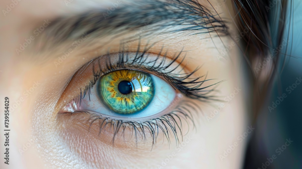 Deceptive Fine Print: A Close-up Eye Examining Contract Details ...