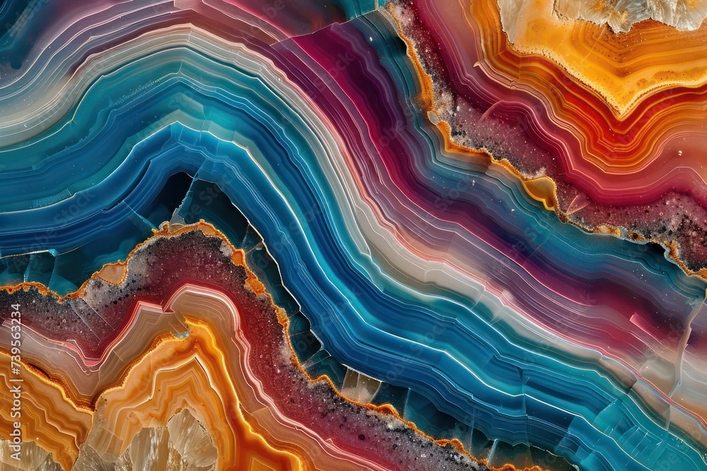 landscape jasper viewed through an electron microscope cross section ...