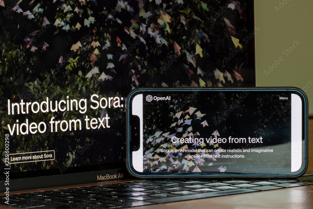 Portland, OR, USA - Feb 17, 2024: Introduction to Sora, a new video ...