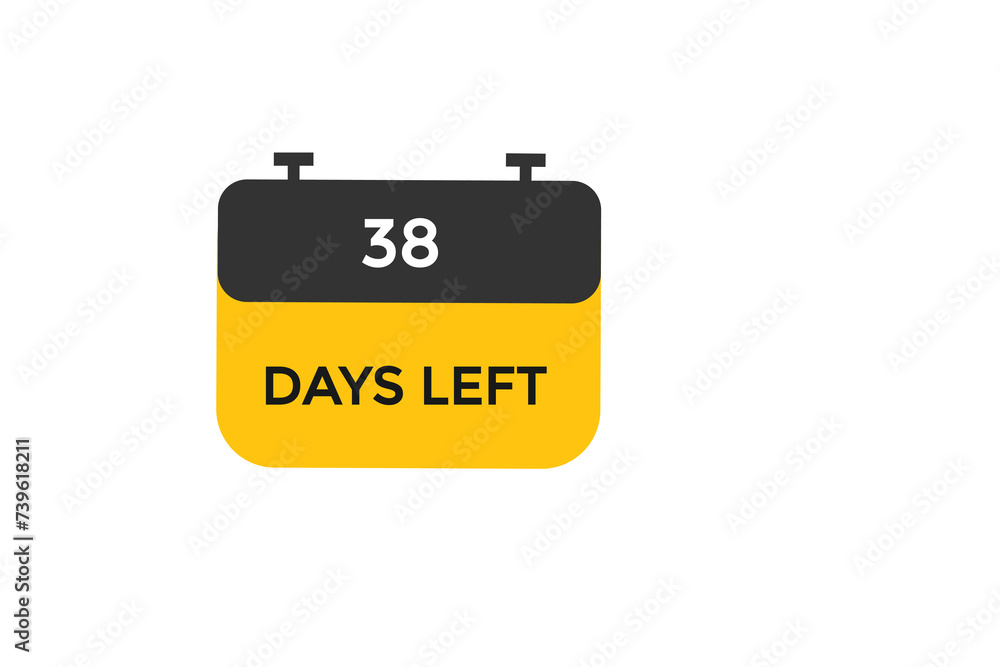 38 days to go countdown to go one time, background template,38 days to ...