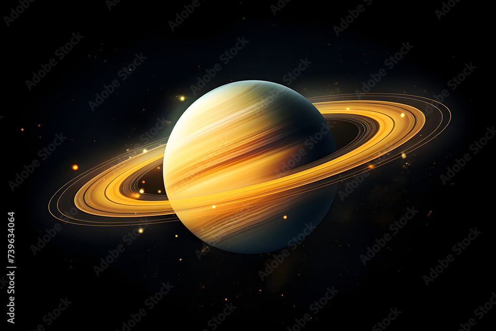 Saturn in sppace, picture of saturn in space, planet with rings ...