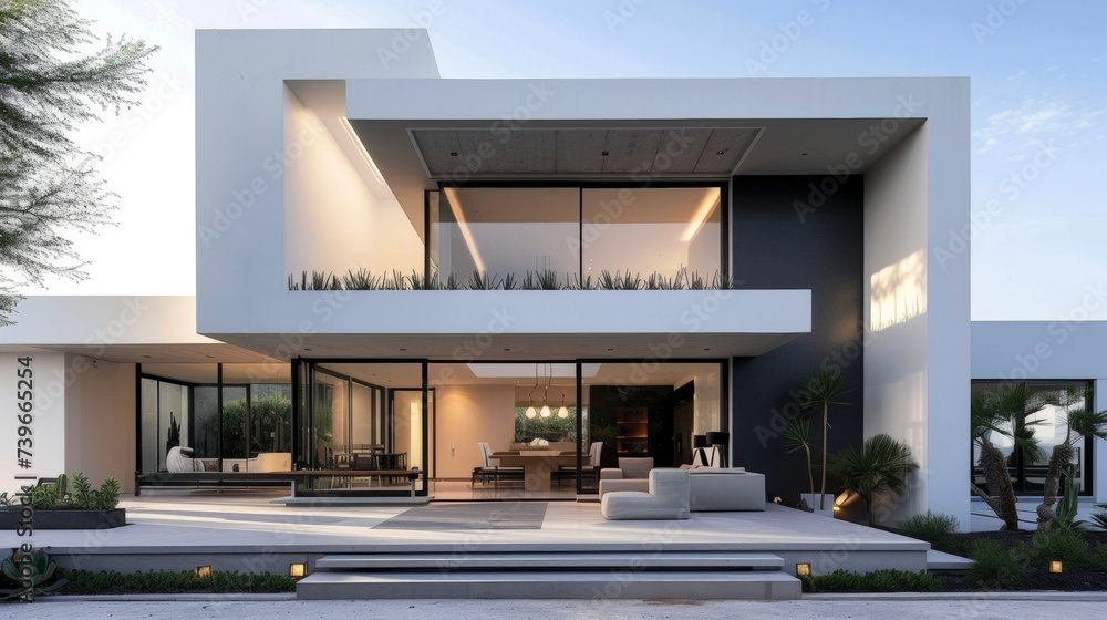 Clean sleek and uncluttered this minimalist house showcases a refined ...