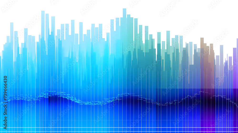 Visualization of the 600 Range of the FM Radio Frequency Spectrum Stock ...