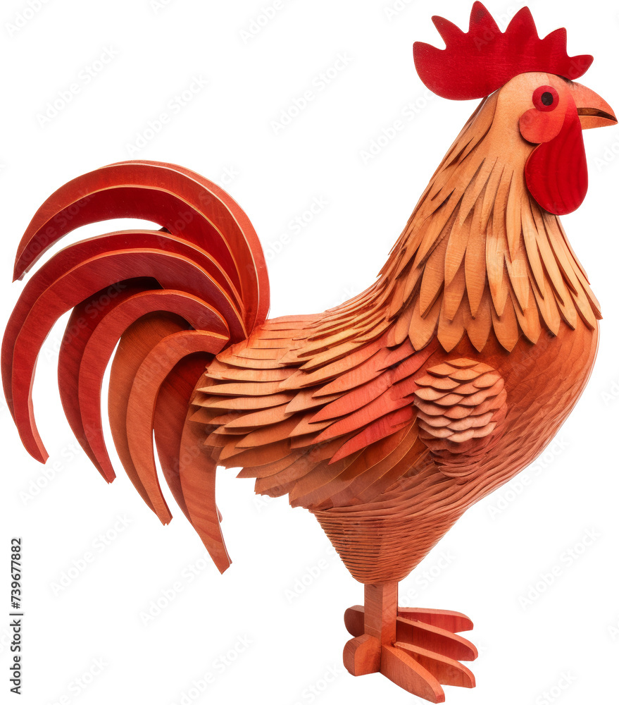 rooster wooden toy,rooster made of wood,animal wooden toy for kids ...