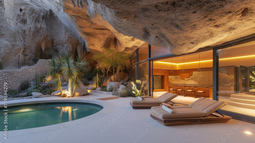 Built into the side of a cliff this innovative subterranean home ...