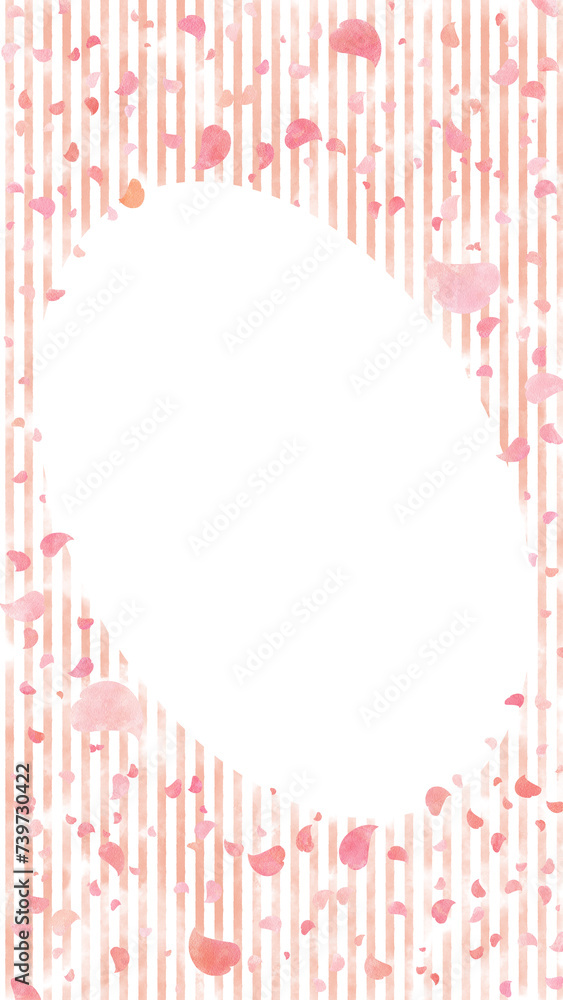Japanese sakura frame border design with copy space Transparent PNG ...