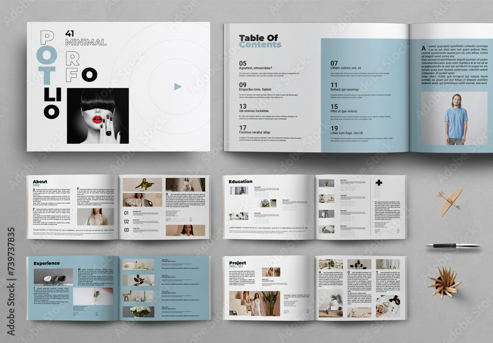 Portfolio Layout Stock Template | Adobe Stock