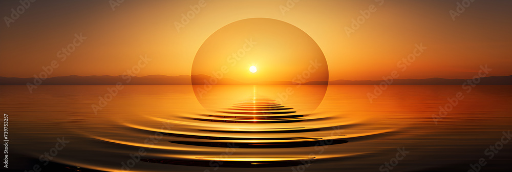 Magnificent Fibonacci Sunset: A Harmonious Intersection of Nature's ...